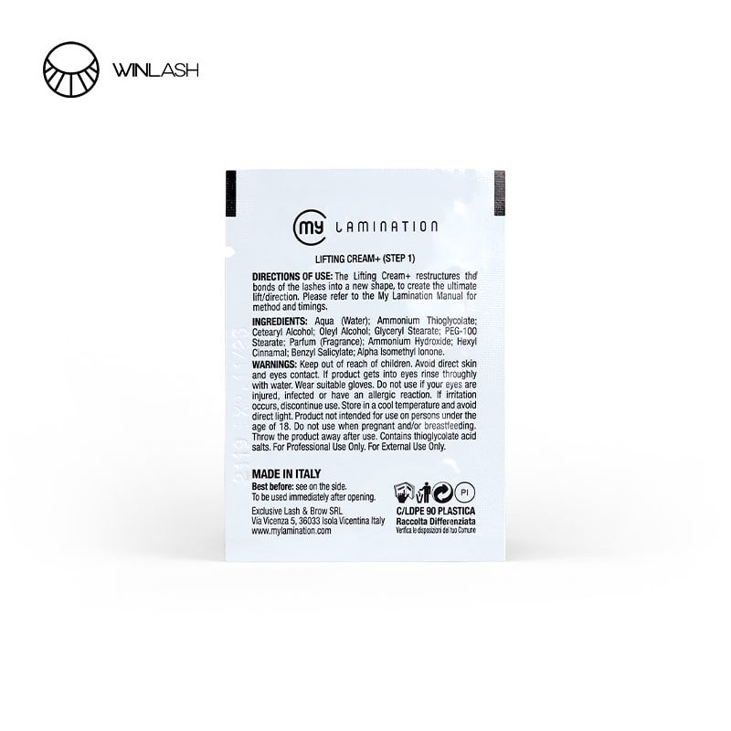 My Lamination Lash & Brow Lifting Cream Step 1 Sachet (1.5ml) | Winlash ...